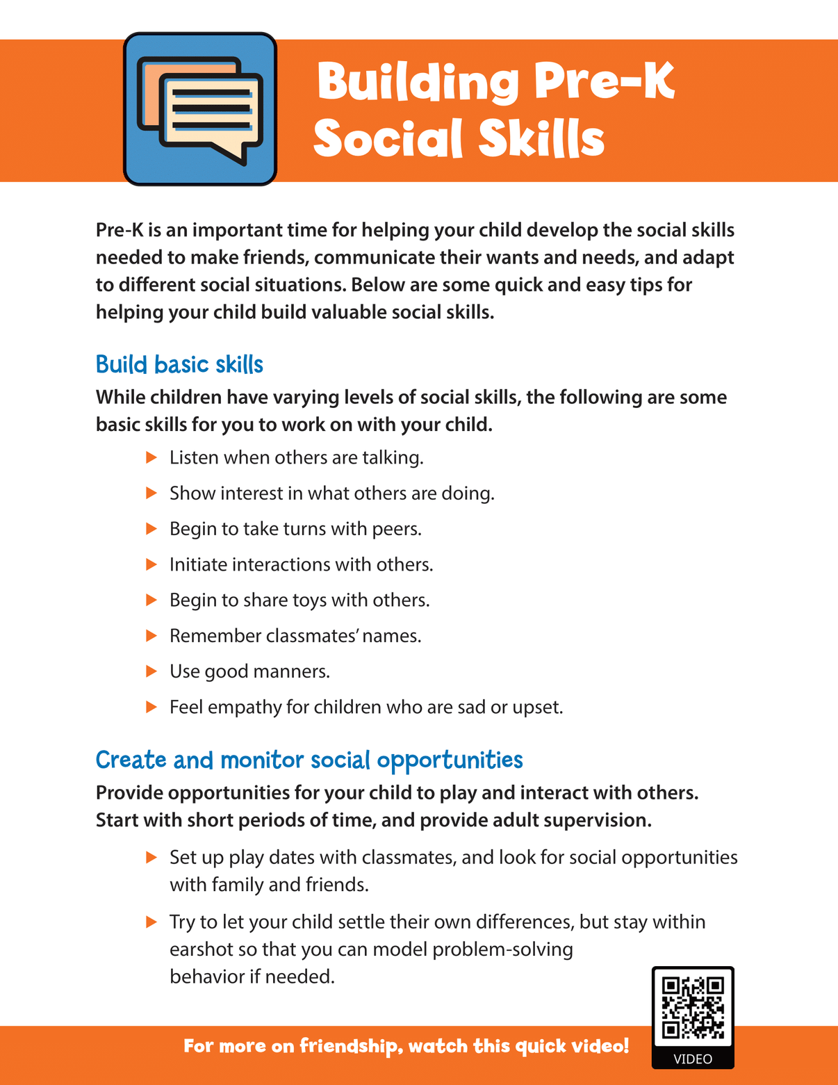 Building Pre-K Social Skills – Woodburn Plus